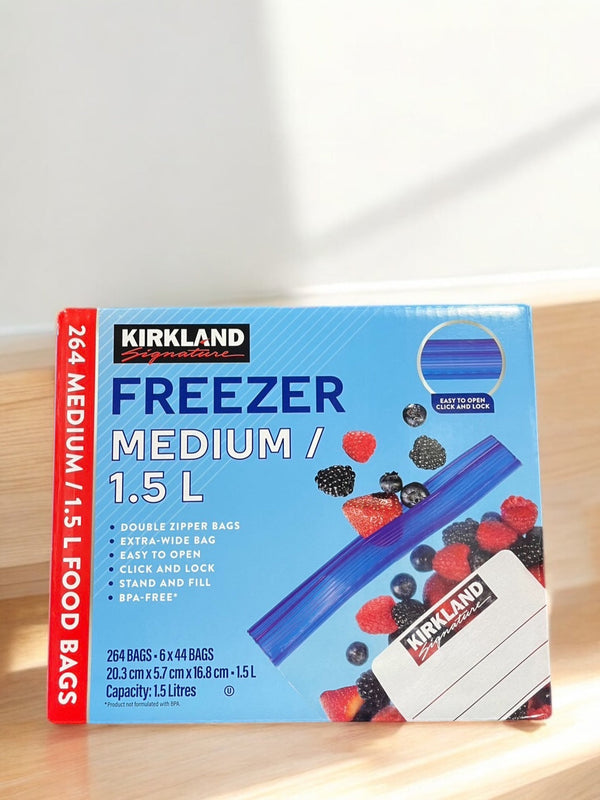 KSフリーザーバッグ Mサイズ 1.5リットル 264枚 KS FREEZER STORAGE BAGS M カークランドシネクチャー – KOCOSTORE